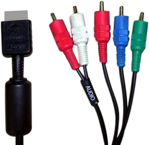 PS2 Official Component AV Cable (Red/Blue/Green & Red/White) - CeX (IE ...